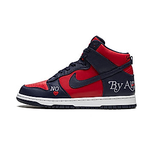 Nike Mens SB Dunk High DN3741 600 Supreme - by Any Means - Navy/Red - Size 10