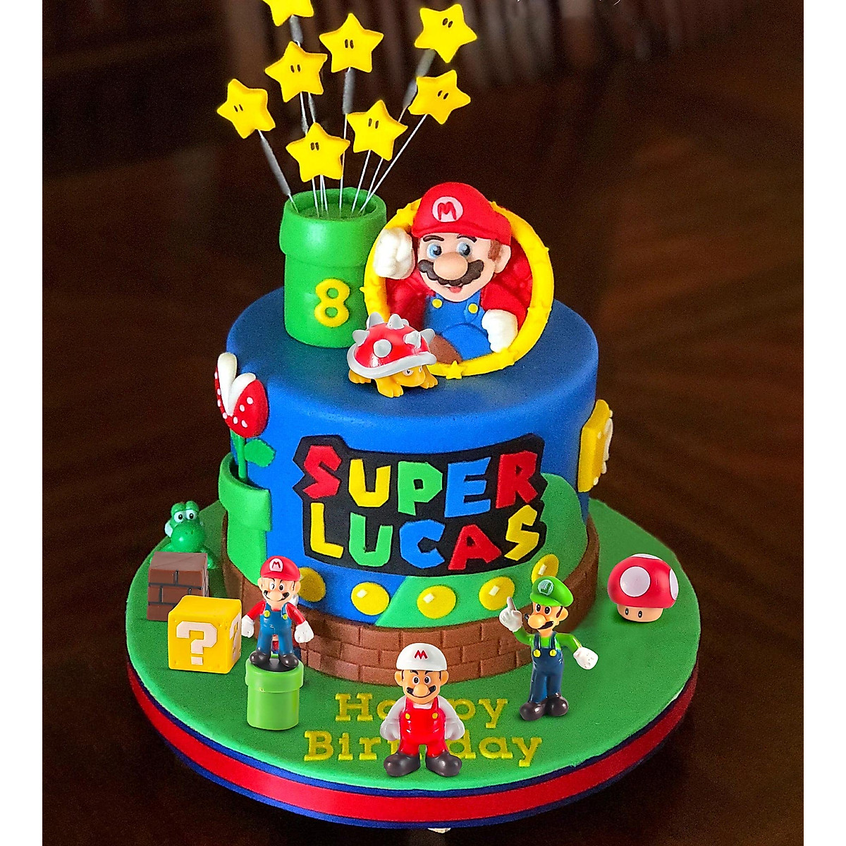 48pcs Super Bros Character Cake Toppers Figures Toys, Birthday Party Cupcake Decorations, Collection Playset 1.2 "- 2.8"