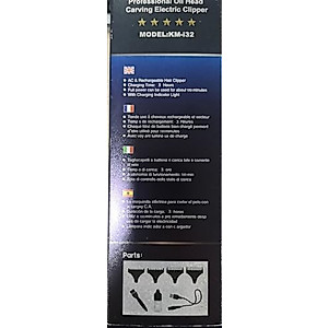 Kemei 0mm Baldheaded Hair Clippers for Men Professional Cordless Hair Trimmer Beard Trimmer with T Blade Zero Gapped Rechargeable Grooming Kit