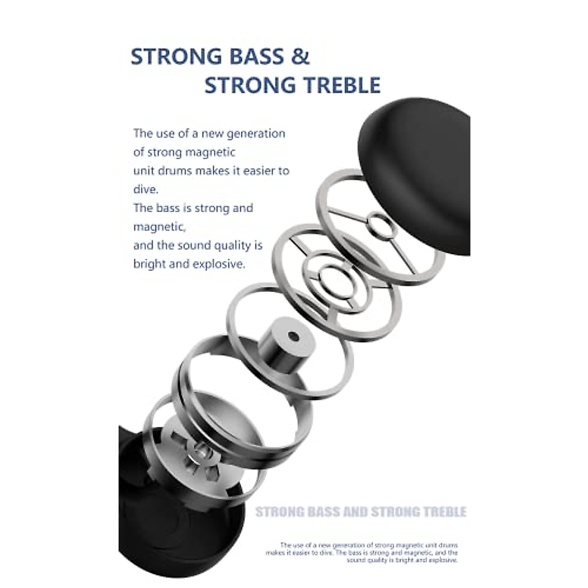 AMAVBTG Bone Conduction Headphones, Bluetooth 5.3, Bone Conduction Earbuds Buit-in 32G TF Card Waterproof Wireless Open Ear Earphones for Cycling Workout Gym