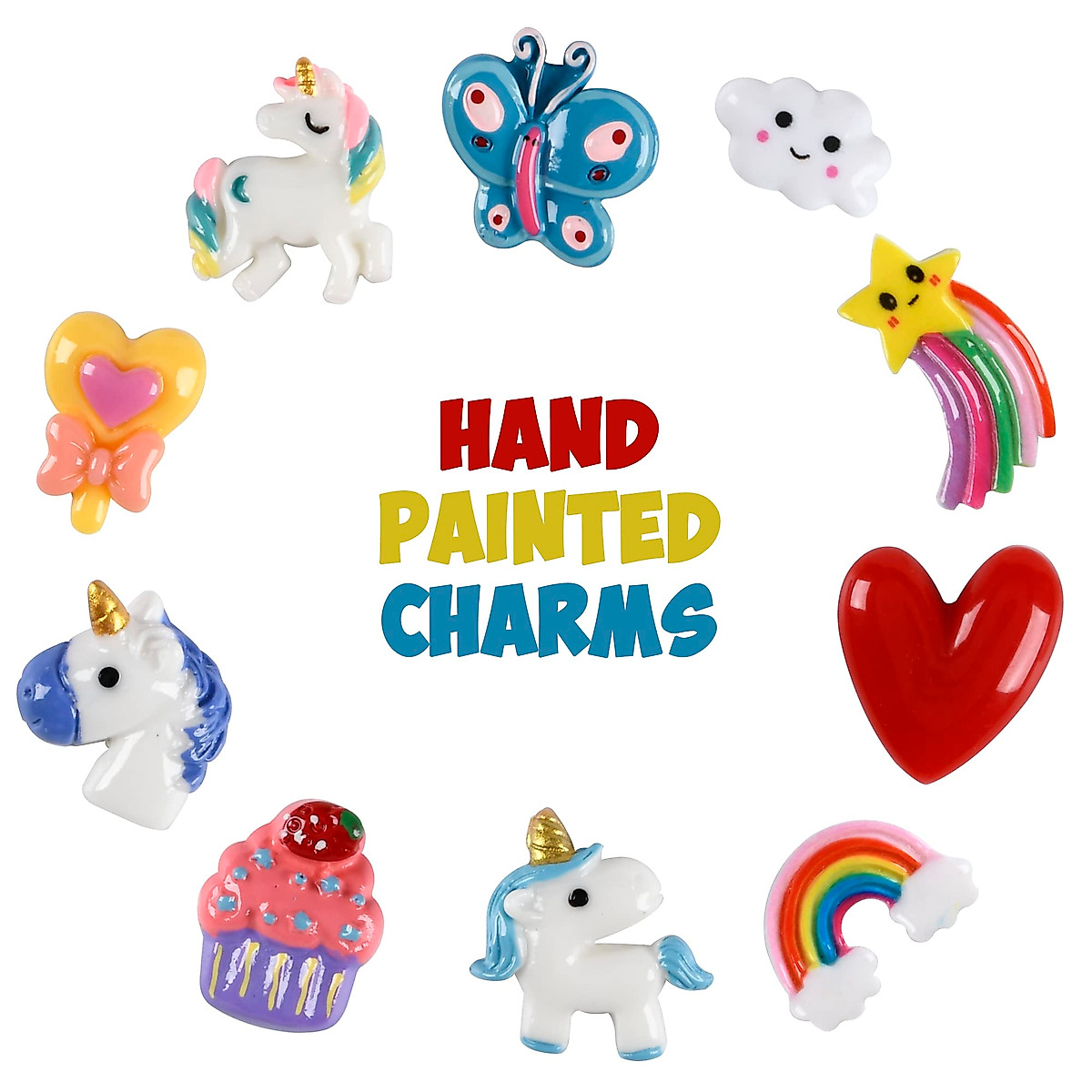 Play Putty Therapy Putty for Kids with Charms Rainbows and Unicorns Theraputty Medium Resistance, Fine Motor Skills and Hand Strength, Occupational Therapy Sensory Fidget Toy and Tool