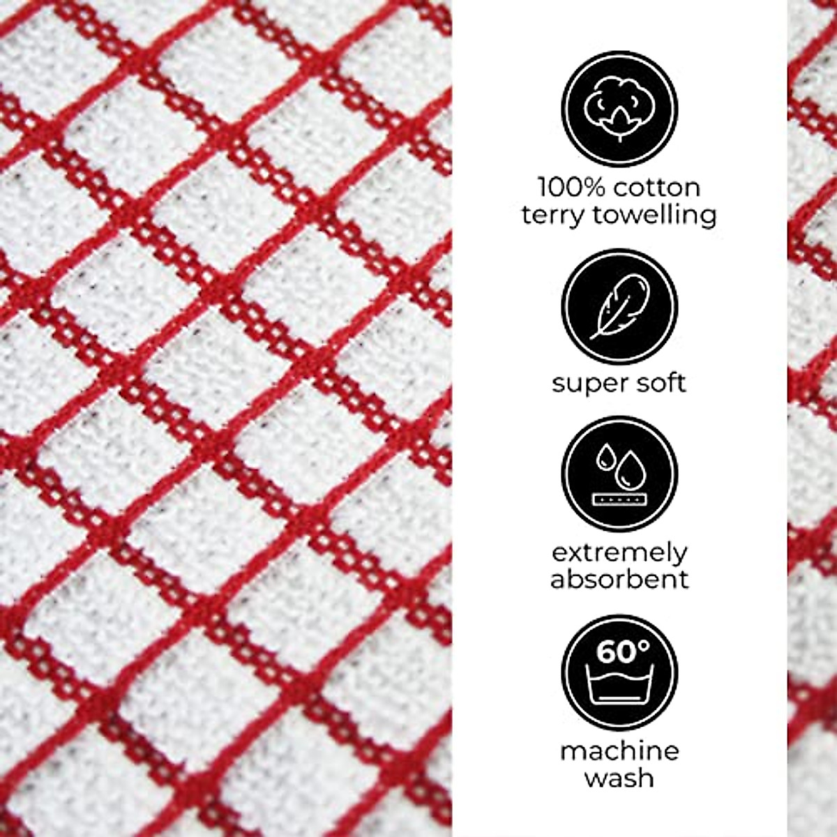 Samuel Lamont & Sons Poli Dri Tea Towel Red