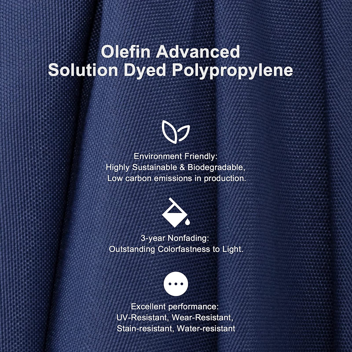 Tempera 10ft Deluxe Cantilever Umbrella, Offset Umbrella with 360° Rotation, 3-year Nonfading Olefin Canopy, Crank Control & 5-level Tilting and Cross Base for Yard, Garden, Deck & Lawn