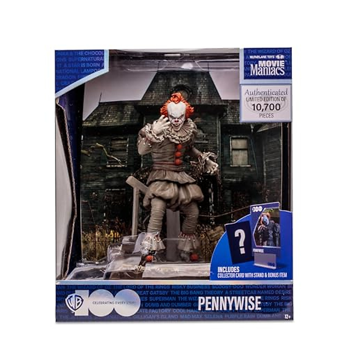 McFarlane Toys - WB 100: Pennywise (It Chapter Two) Movie Maniacs 6in Posed Figure