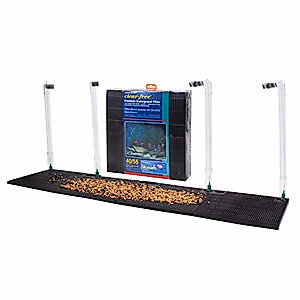 Penn-Plax Undergravel Aquarium Filter for 40-55 Gallon Tanks – Four 11.25” x 11.25” Plates – Under Gravel System for Clear, Clean Water – Safe for Freshwater and Saltwater Tanks