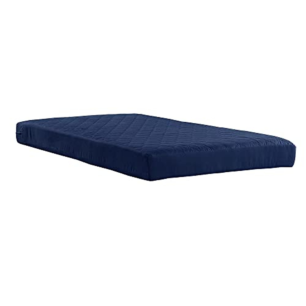 Value 6 Inch Thermobonded Polyester Filled Quilted Top Bunk Bed Mattress, Twin, Navy, HP 747 (Navy, Twin)