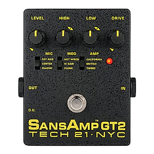 Tech 21 SansAmp GT2 Tube Amp Emulator Pedal