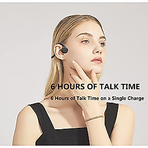 Mp3 Player Bone Conduction Headphones Waterproof for Swimming Open Ear Wireless Sport Earphones IPX8 Built-in 8GB Memory for Running Diving Water Gym Spa (Black-Touch Control)