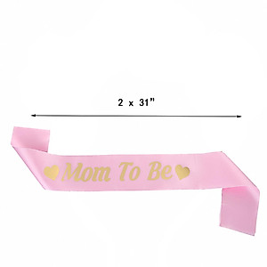 Mom To Be Headband for Women Baby Shower Decoration Party Favors Gift Sits (white)