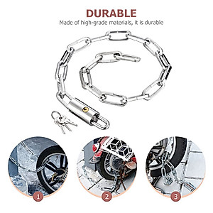 Chain Lock Professional Cycling Lock Anti-Theft Cycling Lock Bike Supplies Simple Style Bike Lock Cycling Outdoor Lock Bike Chain Security Lock Professional Bike Lock Bike Supply