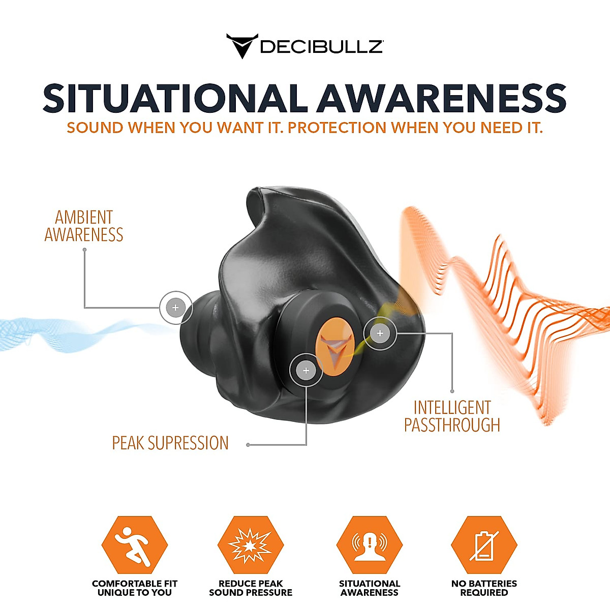 Decibullz - Custom Molded Percussive Filters, Custom Molded Hearing Protection