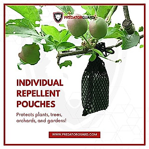 Deer Repel Deer Repellent Plants Pouches - Stop Deer and Rabbits Eating Plants Trees Gardens and Vegetables - 10 Pack Lasts 12 Months - All Natural Ingredients