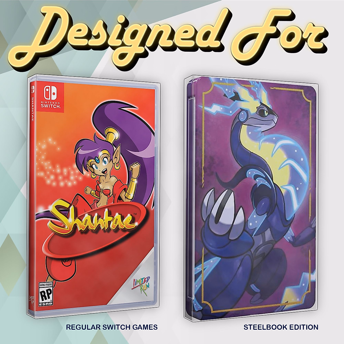 MALKO 10 PACK Video Game Protector Compatible with: Nintendo Switch Game Case & Steelbook | Clear Plastic Sleeve