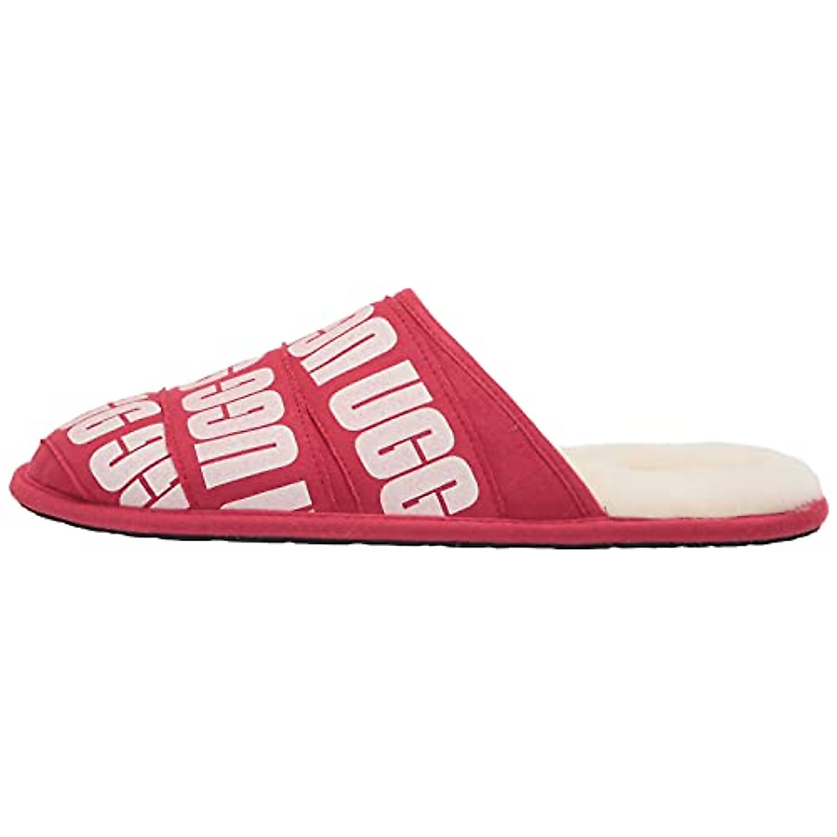 UGG Men's Scuff Graphic Band Slipper, Samba RED, 12