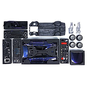 1:8 Rc Drift Car for GTR R34 RTR Remote Control Racing Cars (Purple-Kit-Painted)