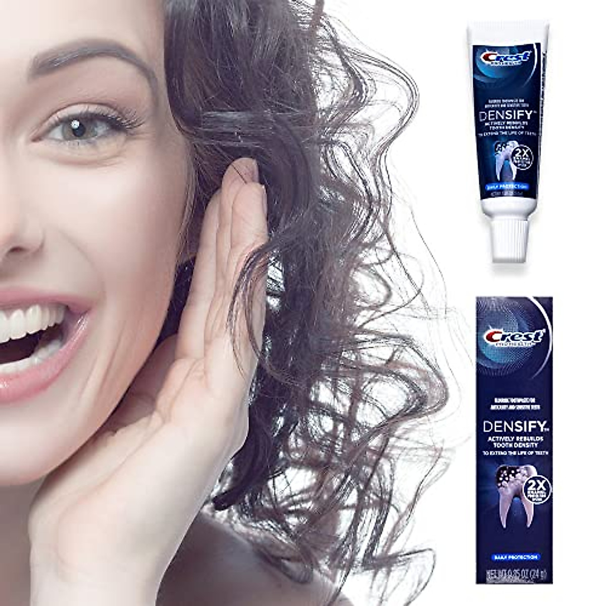 Crest Pro-Health Densify Daily Protection Toothpaste, Travel Size 0.85 oz (24g) - Pack of 12