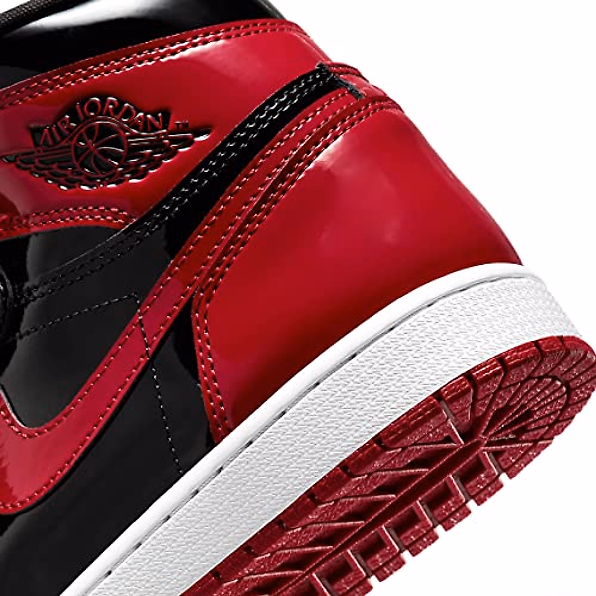 Jordan Mens Air Jordan 1 Retro High OG 555088 063 Bred Patent - Size 9