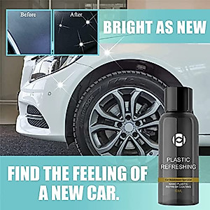 zmalqpti Plastic Revitalizing Coating Agent, 2022 New Car Restorer Cream Quick Restorer, Car Plastic Parts Retreading Agent, Nano Plastic Refreshing Coating, Automotive Interior Cleaning Agent (1pcs)
