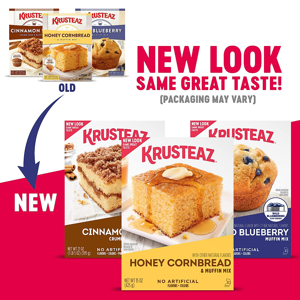 Krusteaz Honey Cornbread and Muffin Mix, 15 Ounce (Pack of 12)