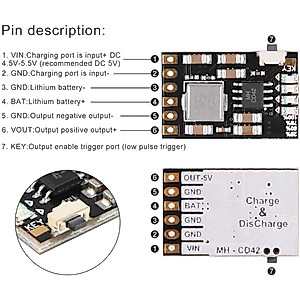 JoohcUngir 12pcs 18 650 Lithium Battery Charger Board 5V 1A TP4056 Charging Module with Battery Protection BMS and Charge Discharge Integrated Module 2A 5V Charging Boost Mobile Power Protection