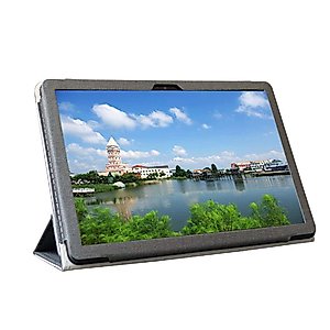 Zshion Tablet Case for Teclast P20HD/TECLAST M40,PU Leather Fold Stand Flip Case Cover for Teclast P20HD/TECLAST M40 (Black)