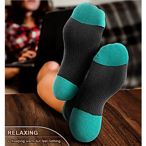 BULLIANT Socks For Women 6Pairs-Womens Athletic Ankle Socks No Show Cushioned for Walking Running-Compression Arch Support(6Pairs,Shoes Size:Women 6-8)