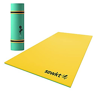 SOWKT Lily Pad Floating Mat (12 x 6 ft) - Made in USA Large Floating Water Mat for Lake and Boating - Floating Water Pad for Lakes | Lilly Pad Floating Water Dock Holds up to 880lbs.