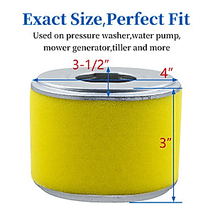 FitBest Air Filter Cleaner Spark Plug Fits Honoda GX240 GX270 8HP 9HP Engine EG3500X EG3500XK1 EN3500 EZ3500 Generator Replaces 17210-ZE2-822 17210-ZE2-821