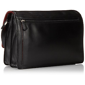 Derek Alexander EW Flap Organizer, Black/Red, One Size