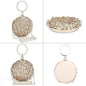 UBORSE Women Clutch Bag Vintage Crystal Beaded Evening Bag Rhinestone Clutch Evening Purse for Wedding Cocktail Party