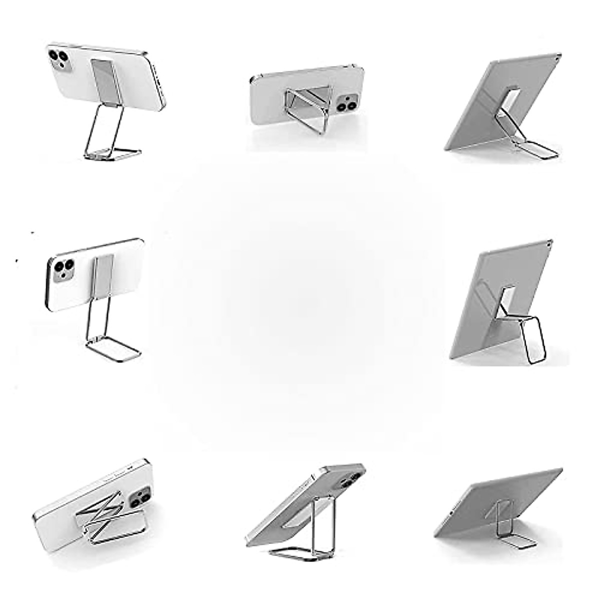 CACUAY Phone Ring Holder Finger Kickstand,Cell Phone Ring Holder 360° Rotation Cell Phone Ring Holder Stand Phone Finger Ring Cell Phone Stand Compatible with Most Smartphones (Black)