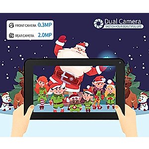 Haehne 7 inch Tablet, Android 9.0 Pie, 1G RAM 16GB Storage, Quad Core Processor, 7" IPS Display, Dual Camera, FM, WiFi Only, Bluetooth, Pink