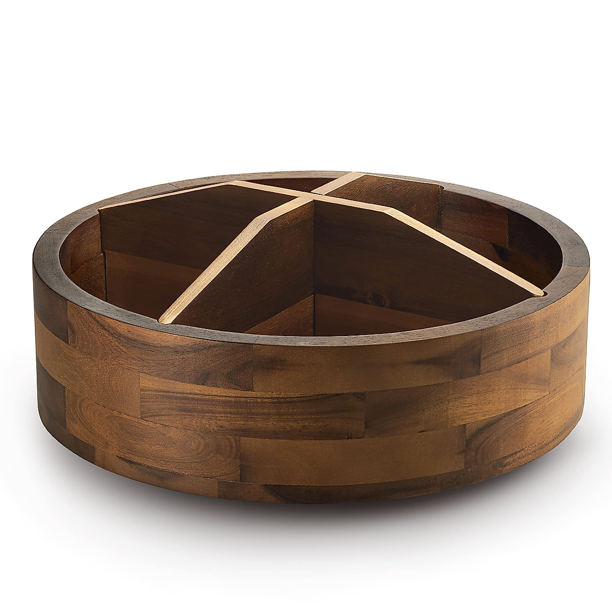 RABAHA 12 inch Lazy Susan Organizer for Cabinet - Lazy Susan Turntable for Table - Kitchen Turntable Storage Food Bin Container for Spices, Fridge, Pantry, Countertop