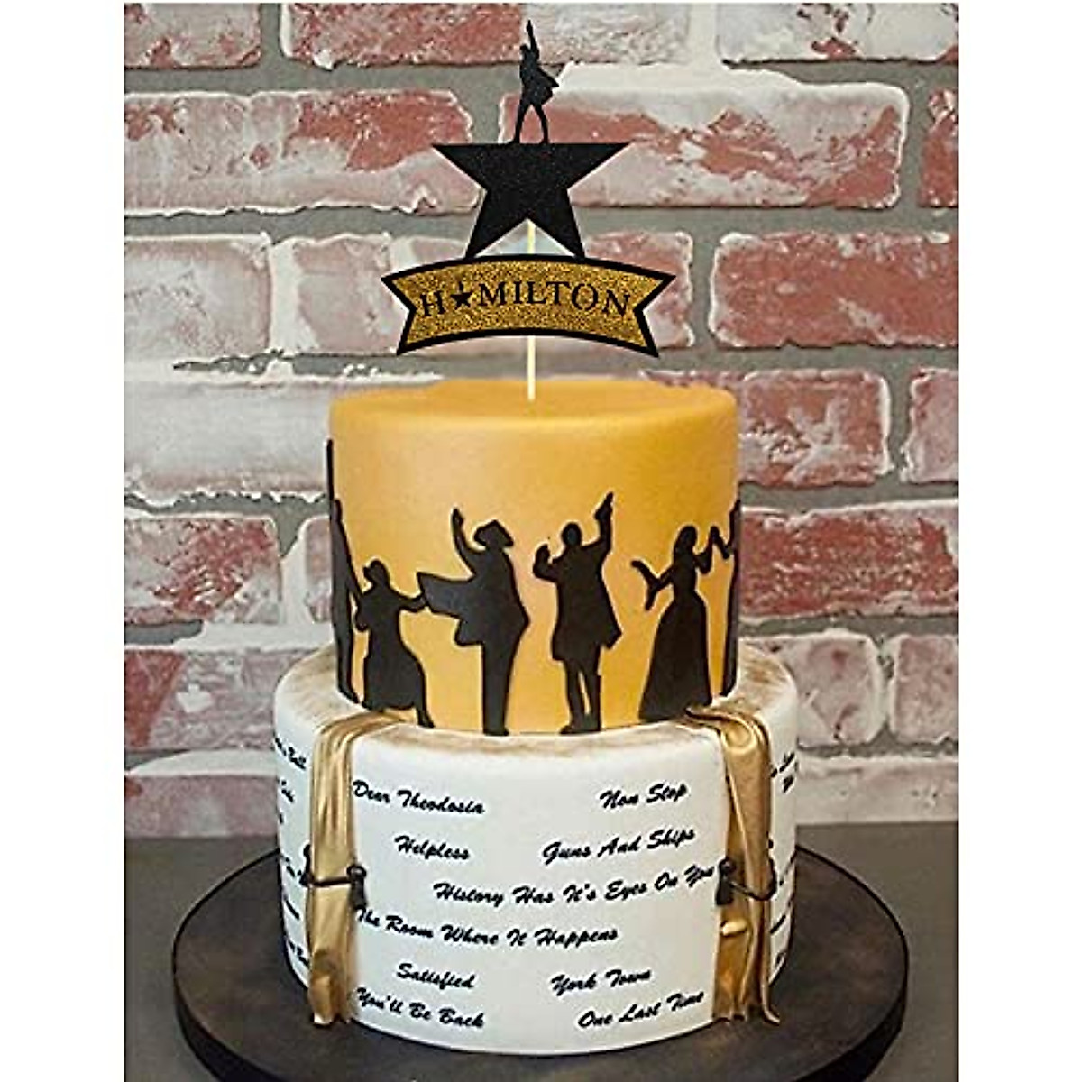 American Musical Cake Topper For Hamilton Birthday Party Decor Decorations For Kids Adults