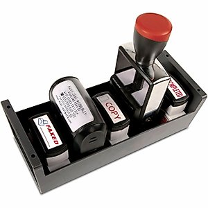 Cosco 086211 Stamp Tray Plastic 3-5/8-Inch x8-7/8-Inch x3-Inch Gray