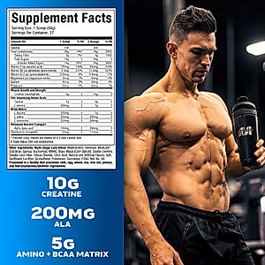 Creatine Monohydrate Powder MuscleTech Cell-Tech Creatine Post Workout Recovery Drink Muscle Builder For Men & Women Muscle Building Supplements Fruit Punch, 3 lbs (27 Serv)