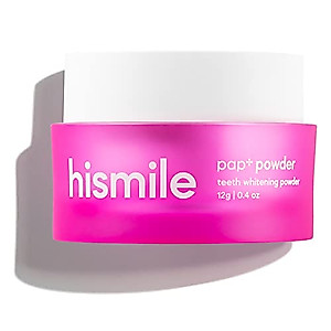 Hismile Pap+ Teeth Whitening Powder, Enamel Safe , Active Ingredients, Active Whitening, Tooth Powder for Sensitive Teeth, Advanced Stain Removal