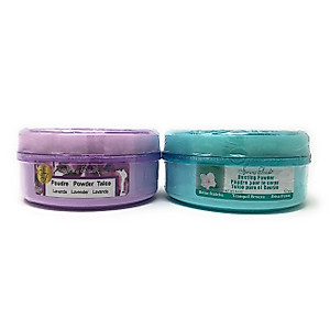 Belcam Bath Therapy Spring Fresh Dusting Powder Lavender (5 oz) Bundle with Tranquil Breeze (5 oz)