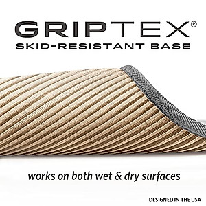 MICRODRY - Luxurious Memory Foam Bath Mat, Absorbent Bathroom Mat with Skid-Resistant Base, Machine-Washable Bath Mats for Bathroom, Kitchens & More, Quick Dry Mat 21 x 34 inches, Aqua