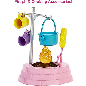 Barbie It Takes Two Skipper Doll & Accessories, Camping Playset with Doll, Campfire, Pet Bunny, Sticker Sheet & More