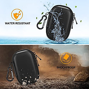 Elonbo Hard Carrying Case for Sennheiser Momentum True Wireless 3/2 / 1 Bluetooth in-Ear Headphones Consumer Audio Noise Cancellation Earbuds, Extra Interior Mesh Pocket Fits Charging Cables, Black