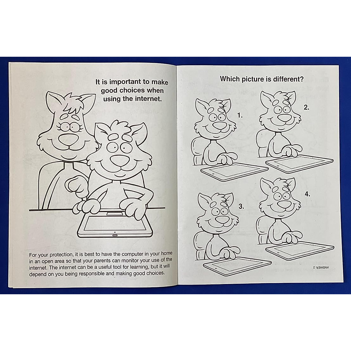 ZOCO - Internet and Web Safety - Kids Educational Coloring Books (25 Bulk Pack, Without Crayons) - Stay Safe Online - Games, Puzzles, Activities for Children