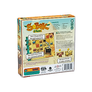 Pandasaurus Games Sobek 2 Players Board Game | Ancient Egyptian Set Collection Strategy Game | Fun Family Game for Adults and Kids | Ages 10+ | 2 Players | Average Playtime 20 Minutes | Made