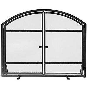 Pleasant Hearth Harper Arched Fireplace Screen with Doors