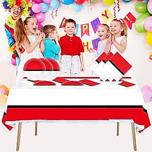Cartoon Animation Birthday Party Supplies Includes 20 Plates and 20 Napkins and Tablecloth71 '' x 42 '' Video Games Themed Party Tableware