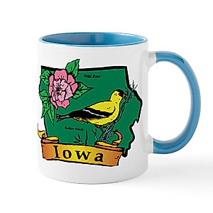 CafePress Iowa Map Mug Ceramic Coffee Mug, Tea Cup 11 oz