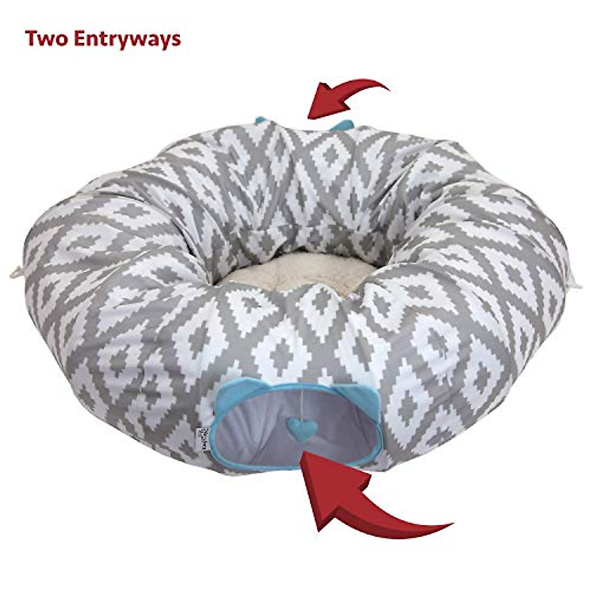 Kitty City Large Cat Tunnel Bed, Cat Bed, Pop Up Bed, Cat Toys