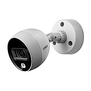 Lorex 4K Indoor/Outdoor Ultra HD Motion Detected Wired Security Surveillance Add-On Bullet Camera - with IR Night Vision and Long Range