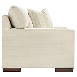Signature Design by Ashley Maggie Contemporary Upholstered Chair and a Half, Beige