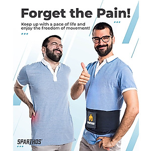 Sparthos Back Support Belt [Size Small] x Ice Packs for Injuries [Size Med]